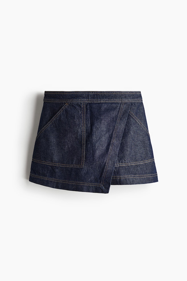 Women's Dark denim blue Denim skort | H&M IN
