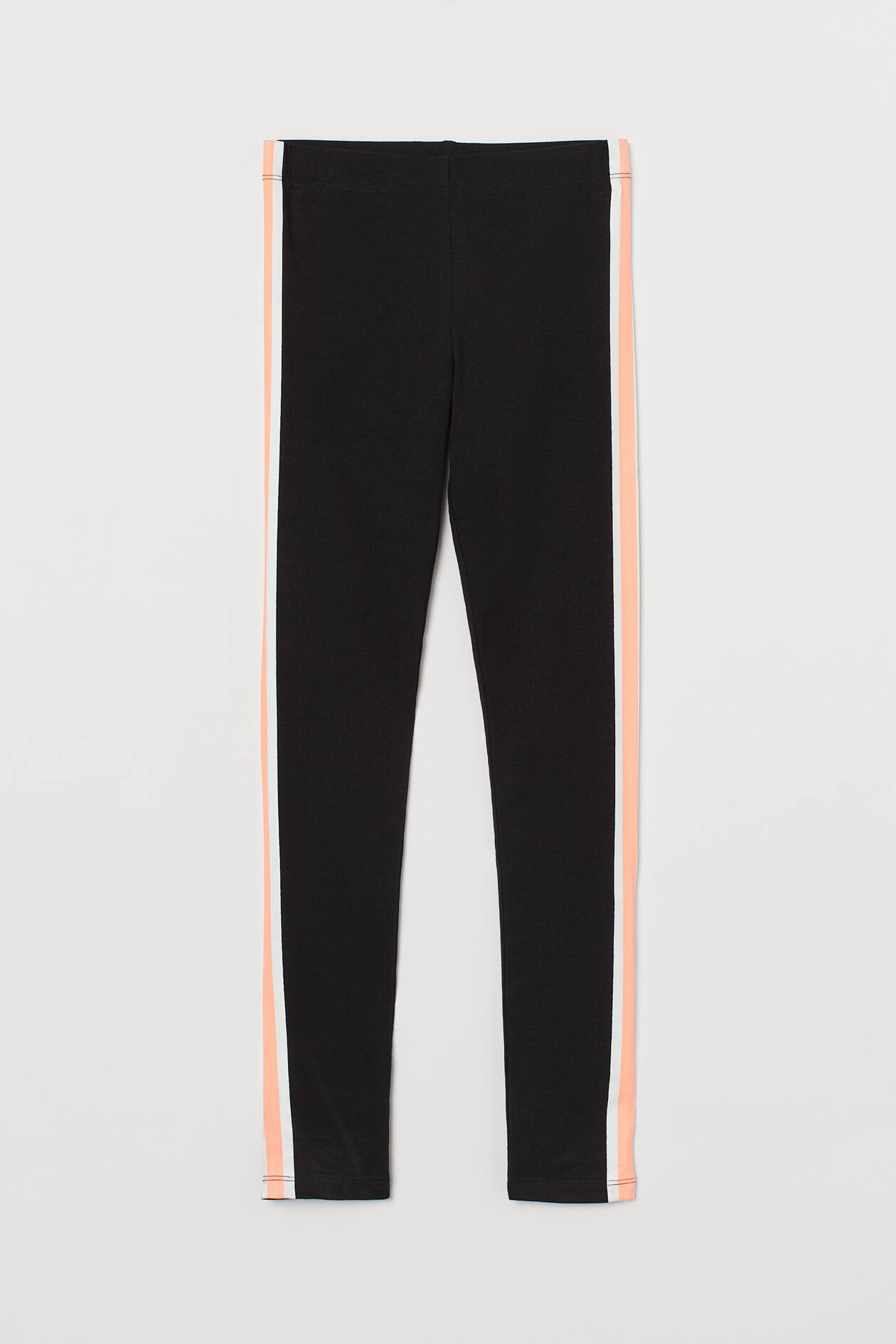 Helanke od žerseja - Black/Neon orange - Kids | H&M RS