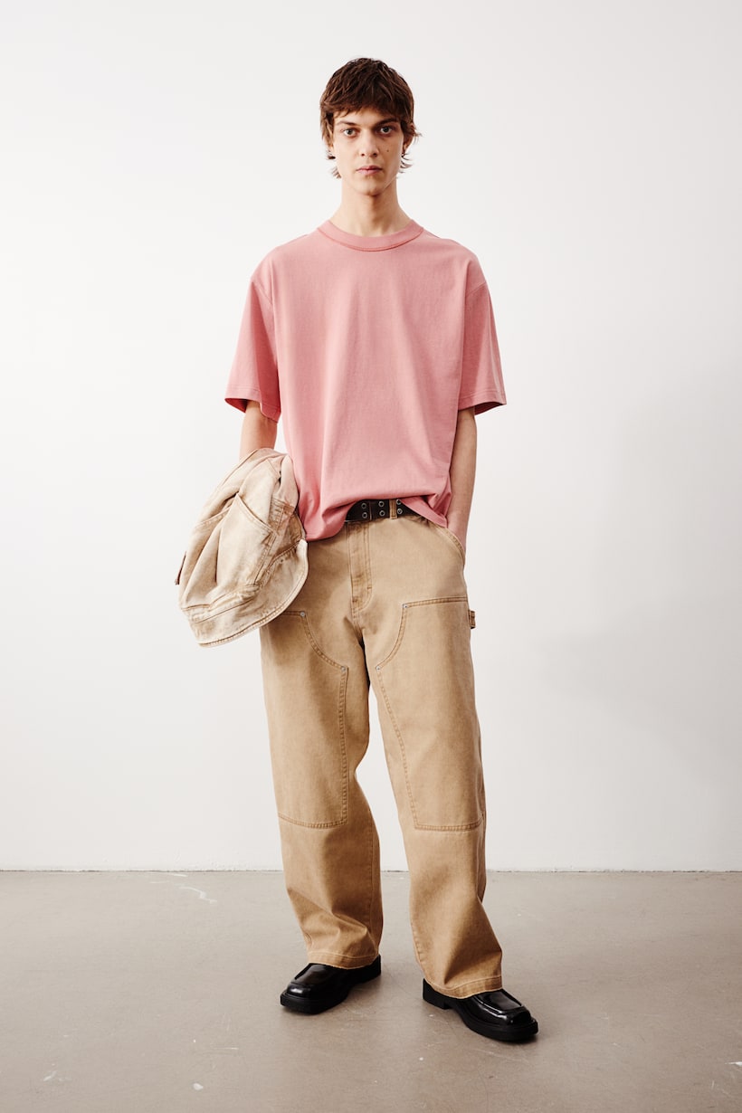 Men’s Pink/Raptor Ridge Loose-Fit Printed T-Shirt | H&M CA