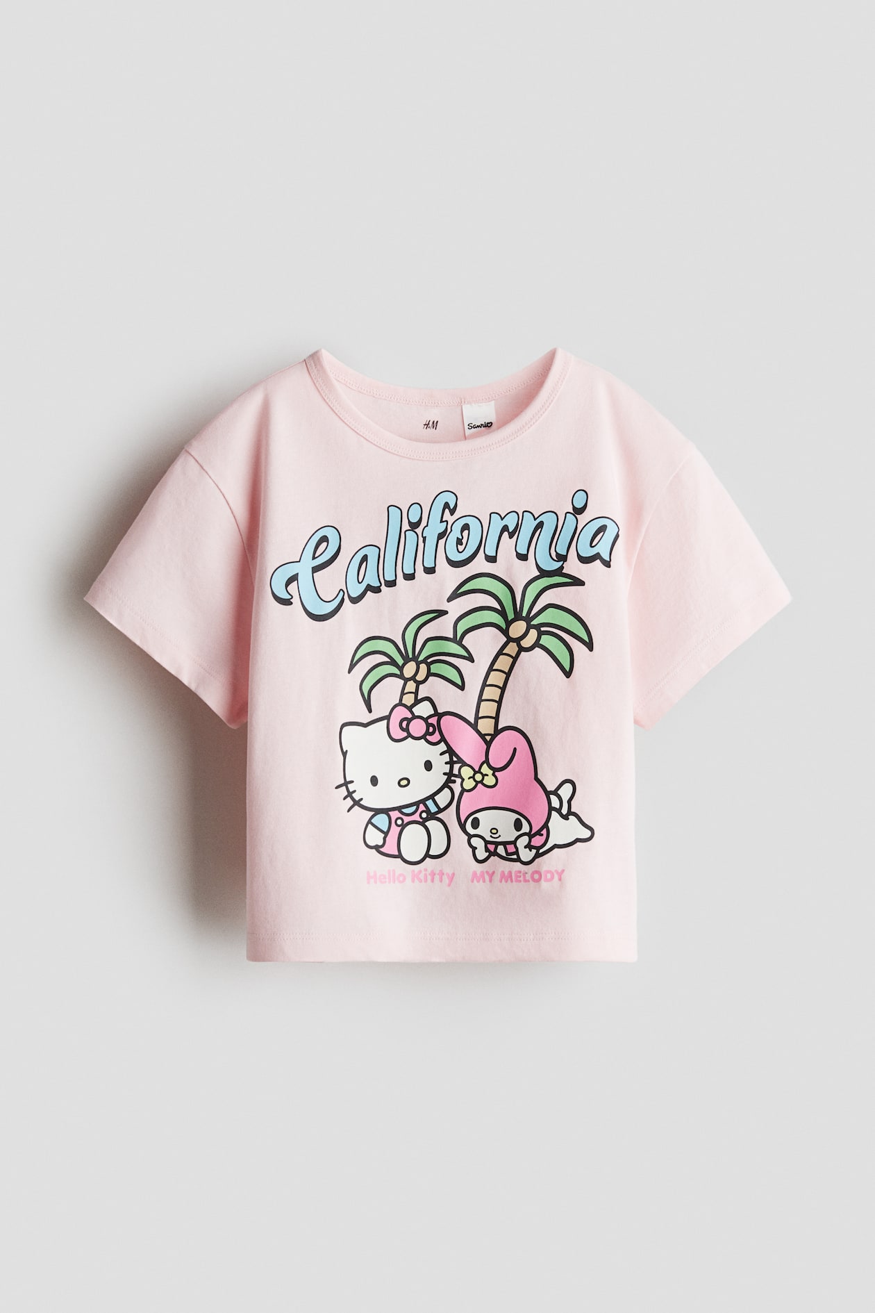 Printed Cotton T-Shirt - Light pink/Hello Kitty - Kids | H&M US
