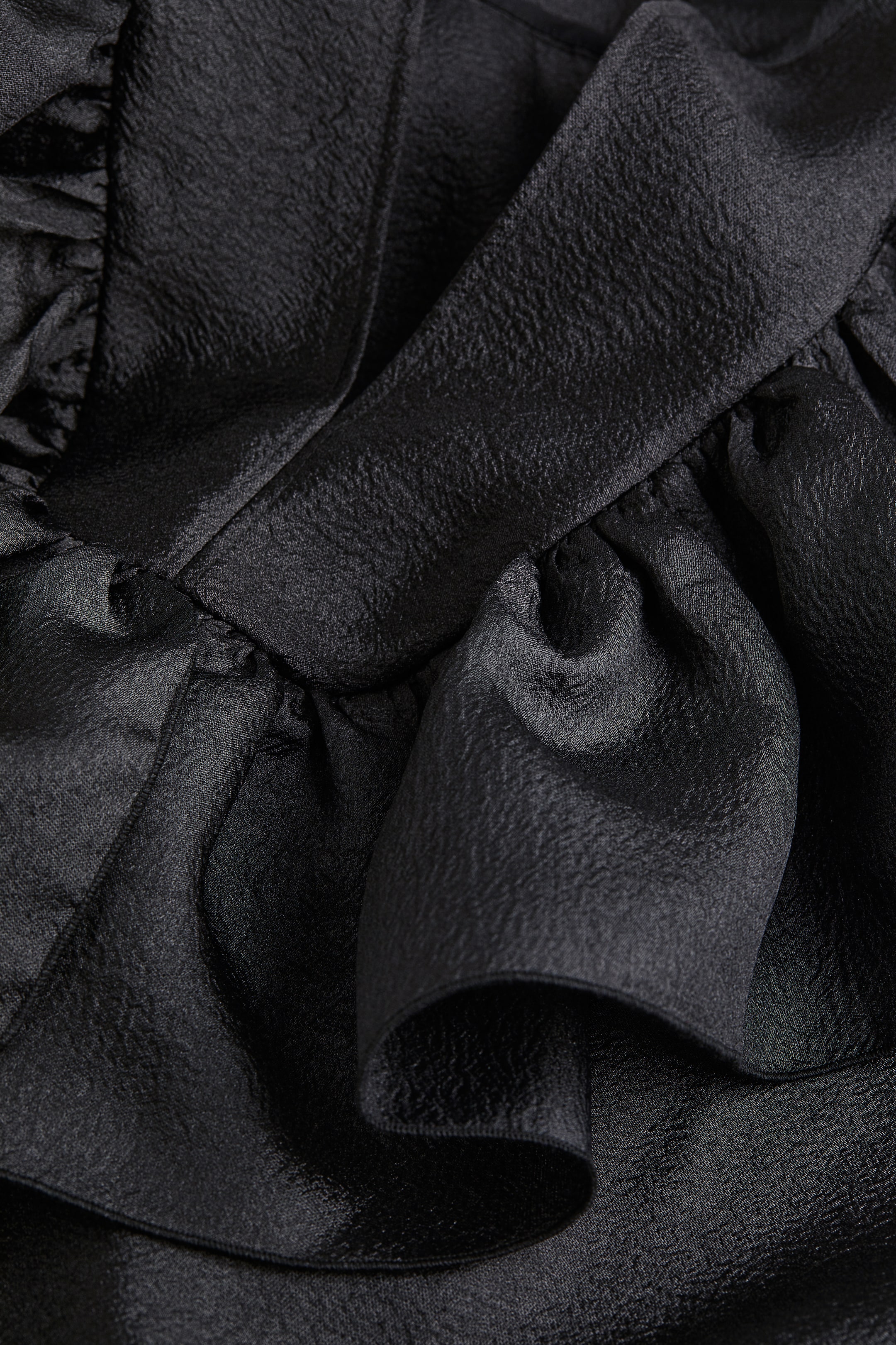 Flounced blouse - Black - Ladies | H&M IN