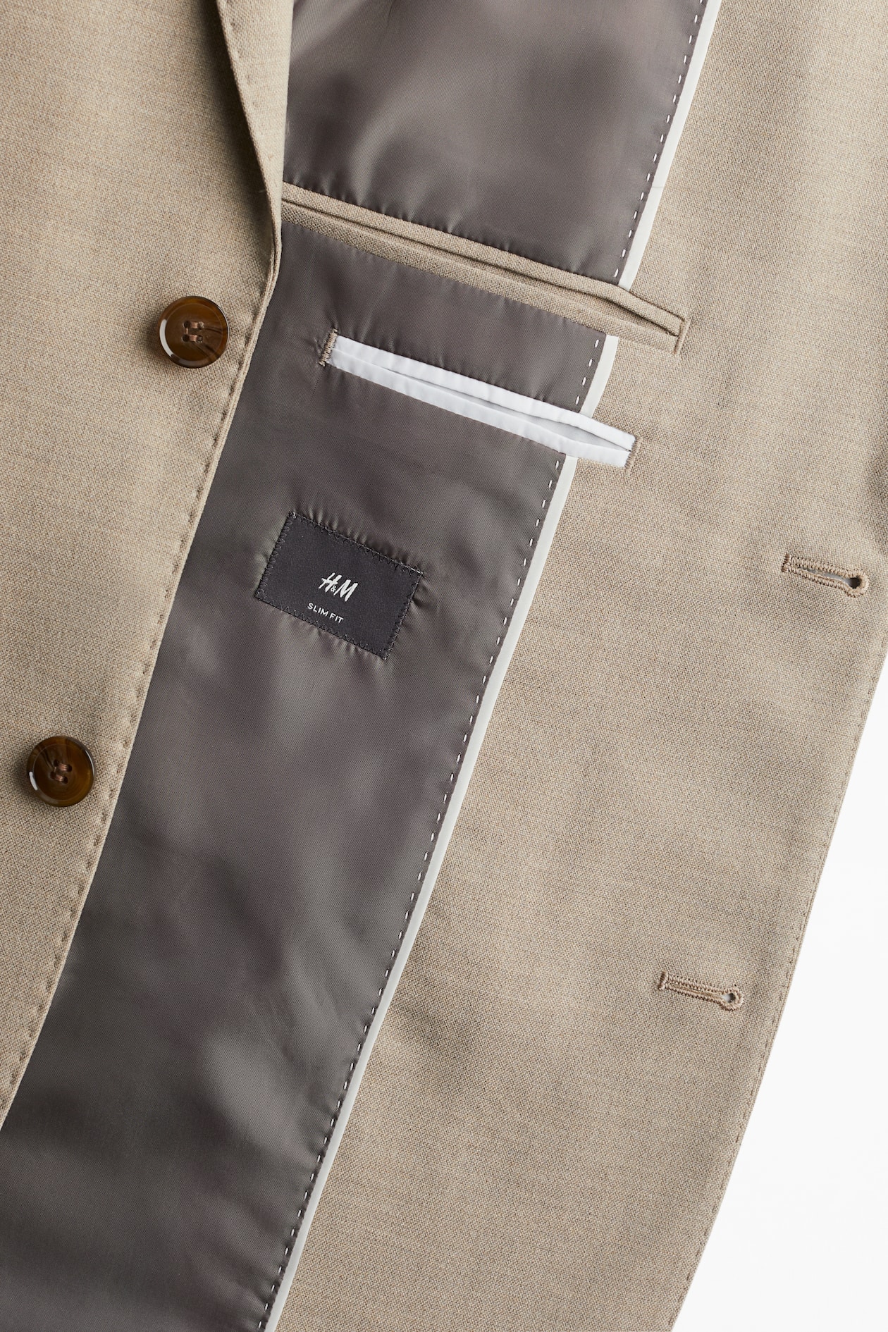 Saco Slim Fit - Beige - Men | H&M MX