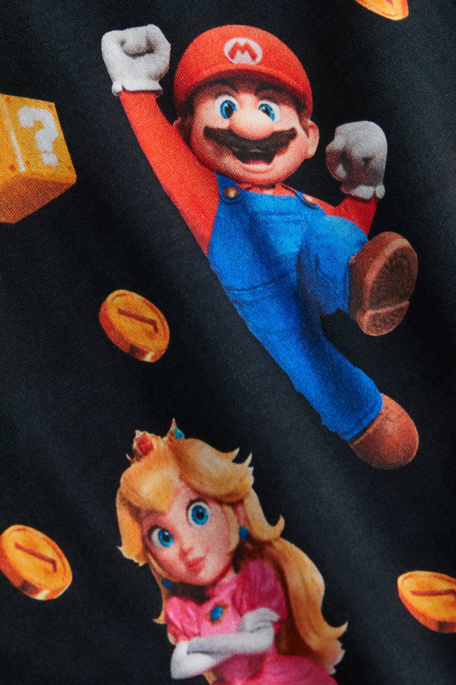 Oversized printed T-shirt - Black/Super Mario - Kids | H&M GB