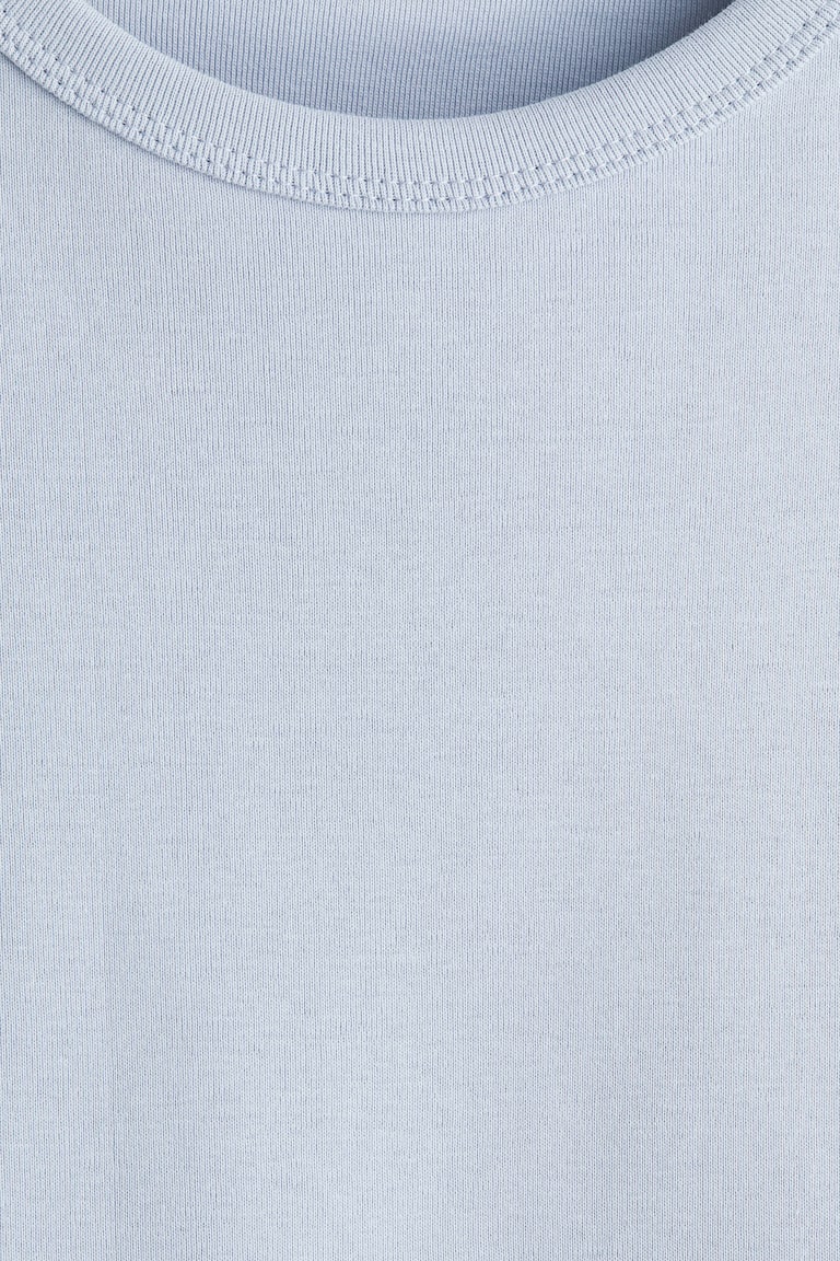 Women's Light blue Fitted T-Shirt | H&M US