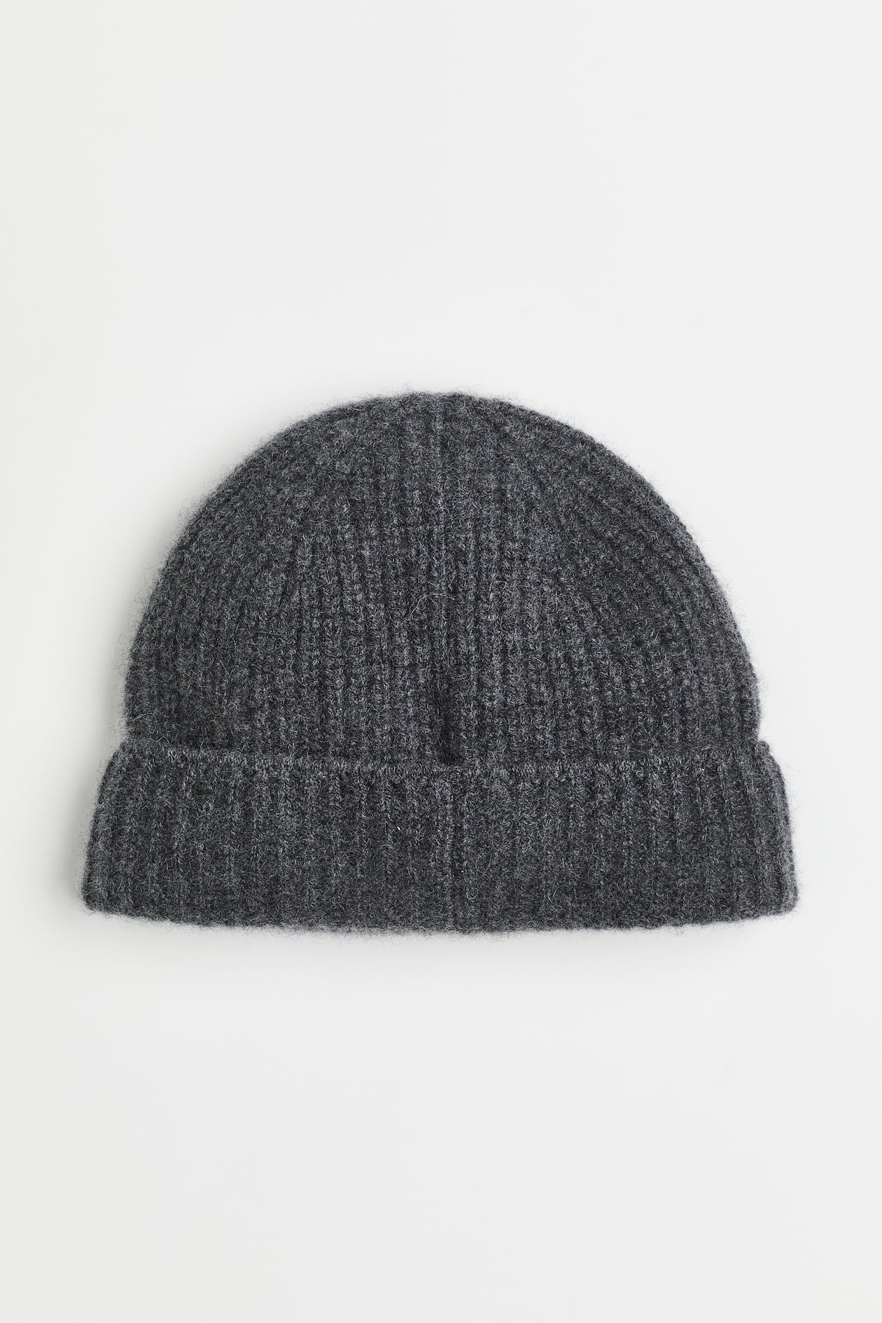 Men’s Dark grey Rib Knit Cashmere Beanie | H&M AU