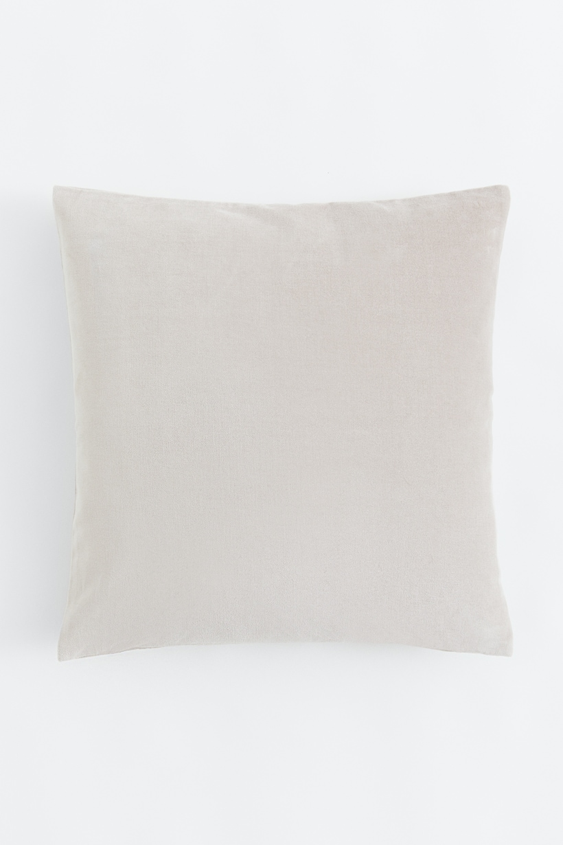 Velvet Cushion Cover - Light beige - Home All | H&M US