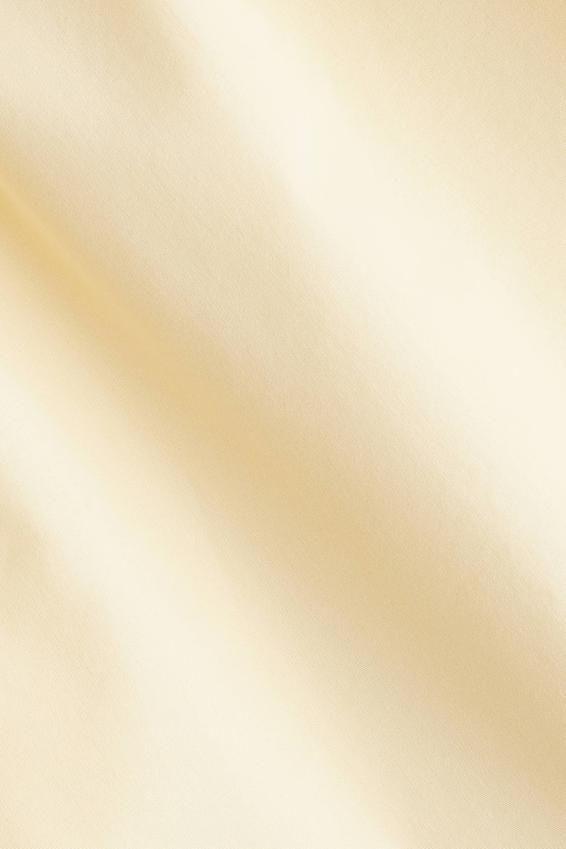 Yellow Tie-detail cotton dress for kids | H&M IN