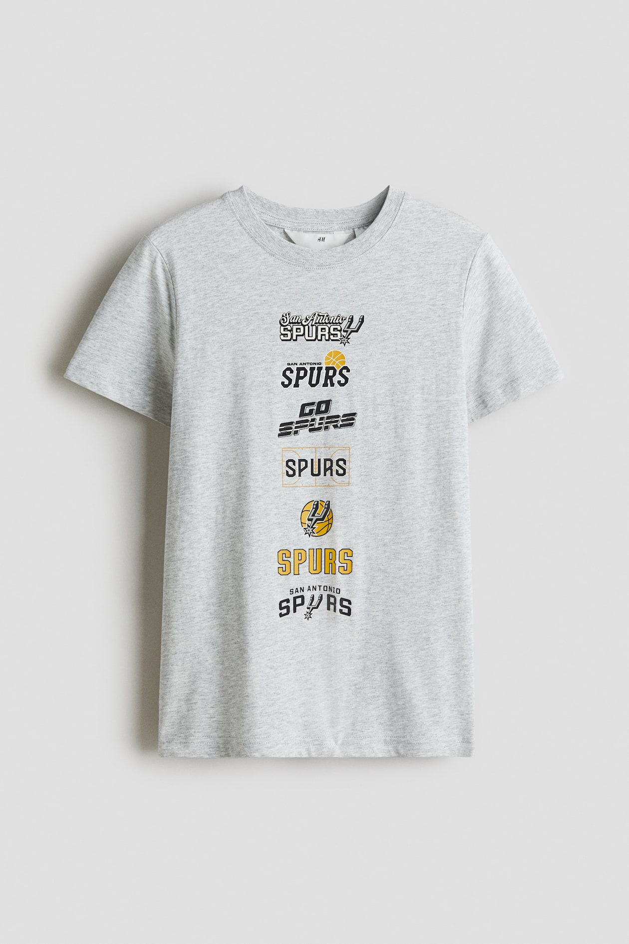 Light gray/San Antonio Spurs Cotton T-Shirt with Printed Motif for kids ...