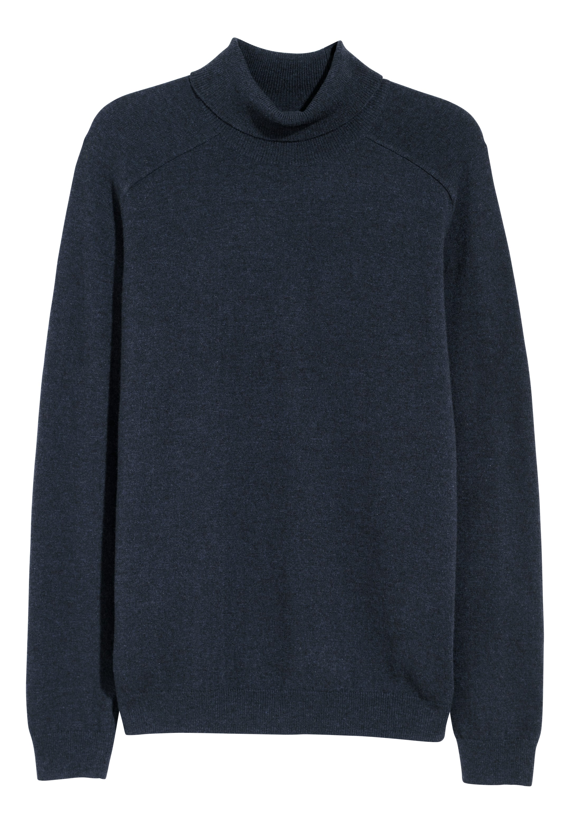 Wool-blend Turtleneck Sweater - Dark blue - Men | H&M US