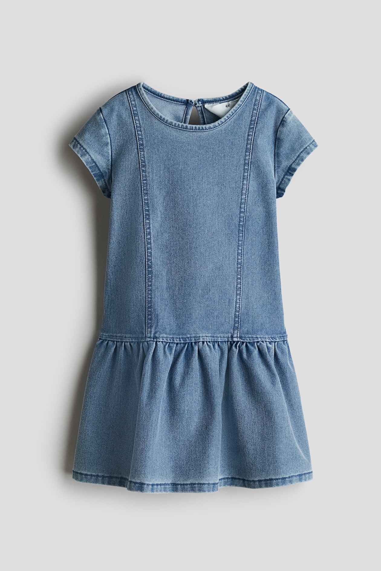 Ζέρσεϊ φόρεμα με όψη denim - Μπλε denim - Kids | H&M GR