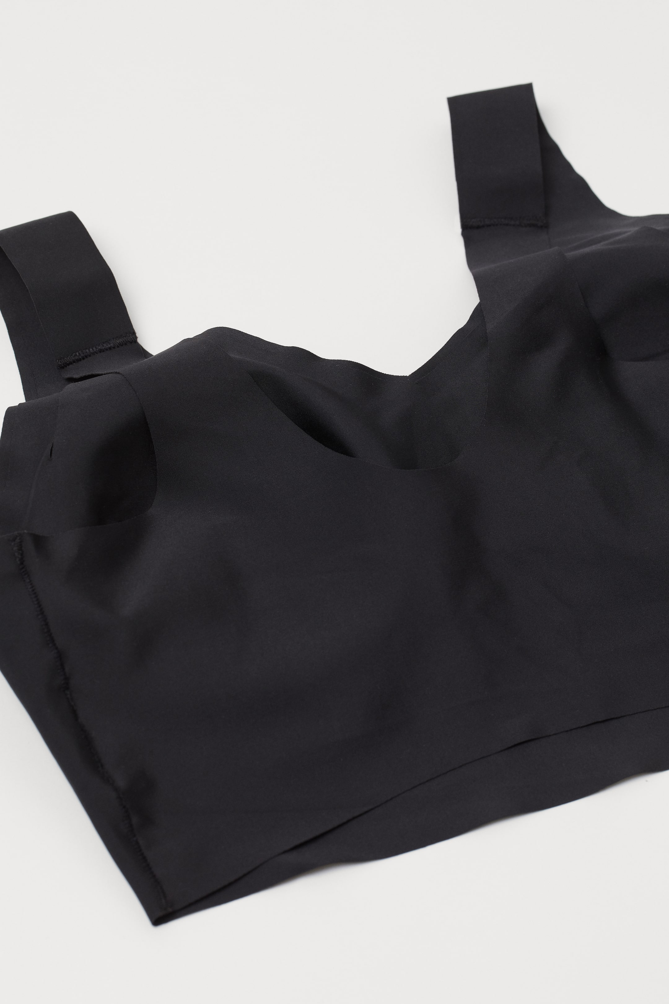 Smoothing Microfiber Bra Top - Black - Ladies | H&M CA