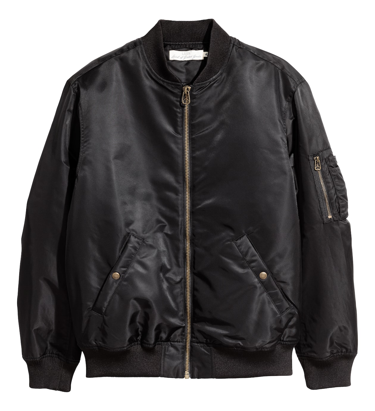 Padded bomber jacket - Black - Men | H&M GB