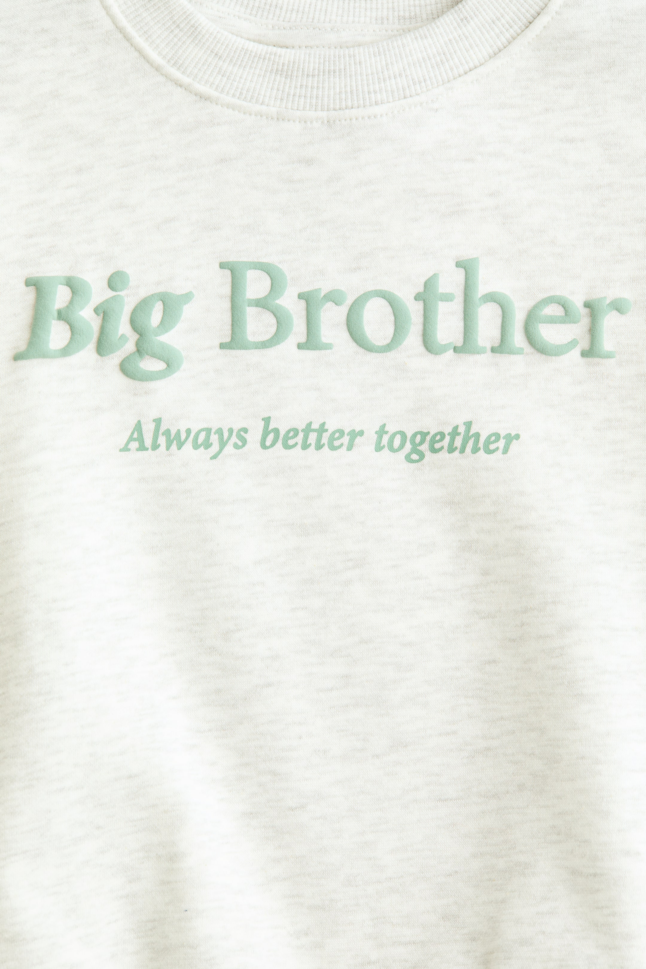 Sweatshirt estampada - Cinzento mesclado/Big brother - CRIANÇA | H&M PT