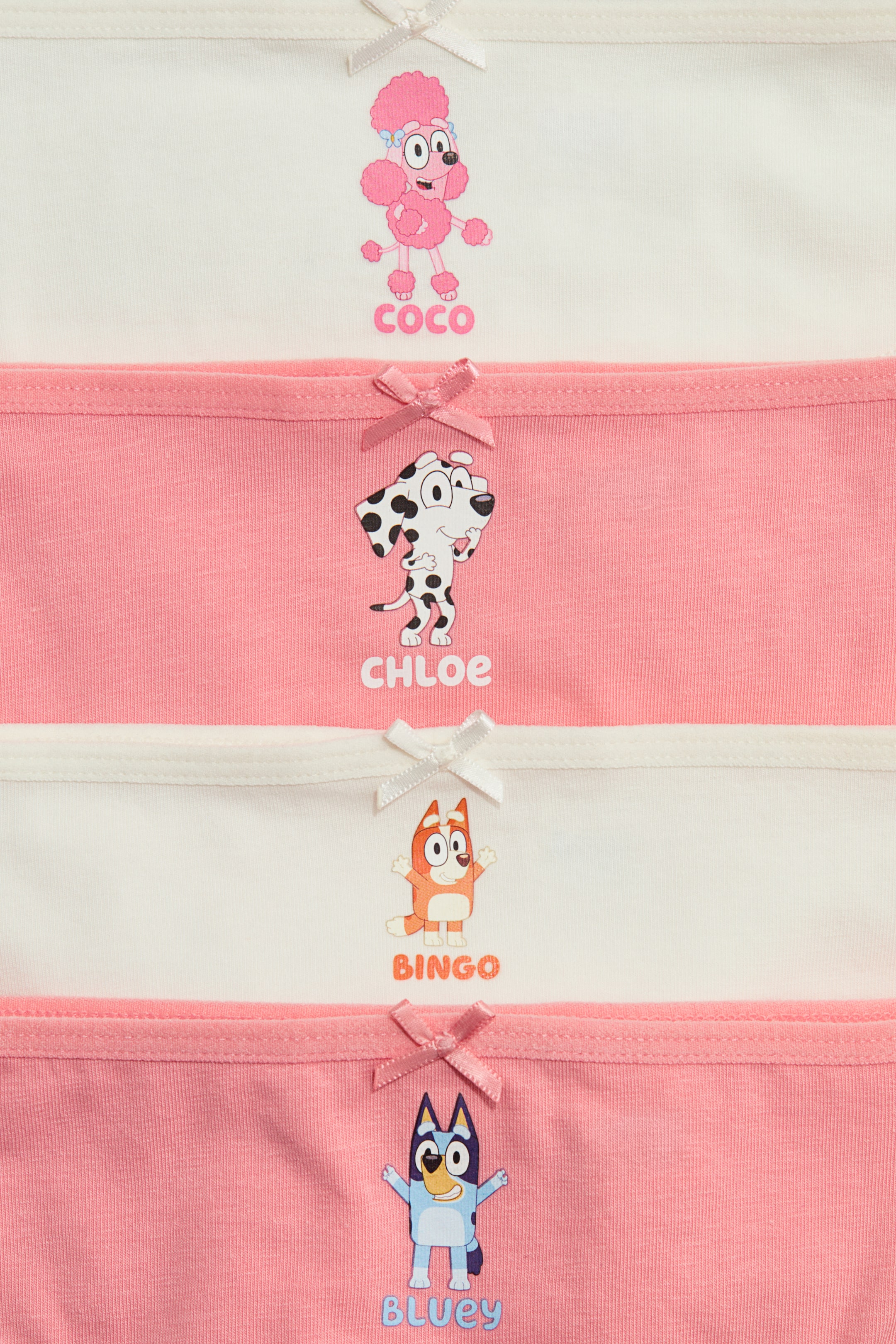 Set van 7 katoenen slips - Roze/Bluey - KINDEREN | H&M NL