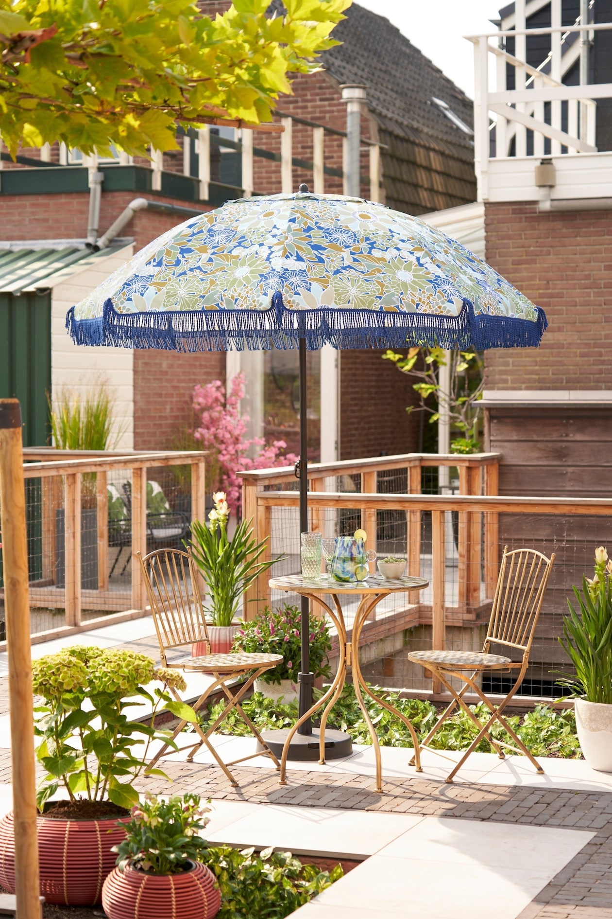 Kantelbare Parasol - Blauw - Mica Decorations - HOME | H&M BE