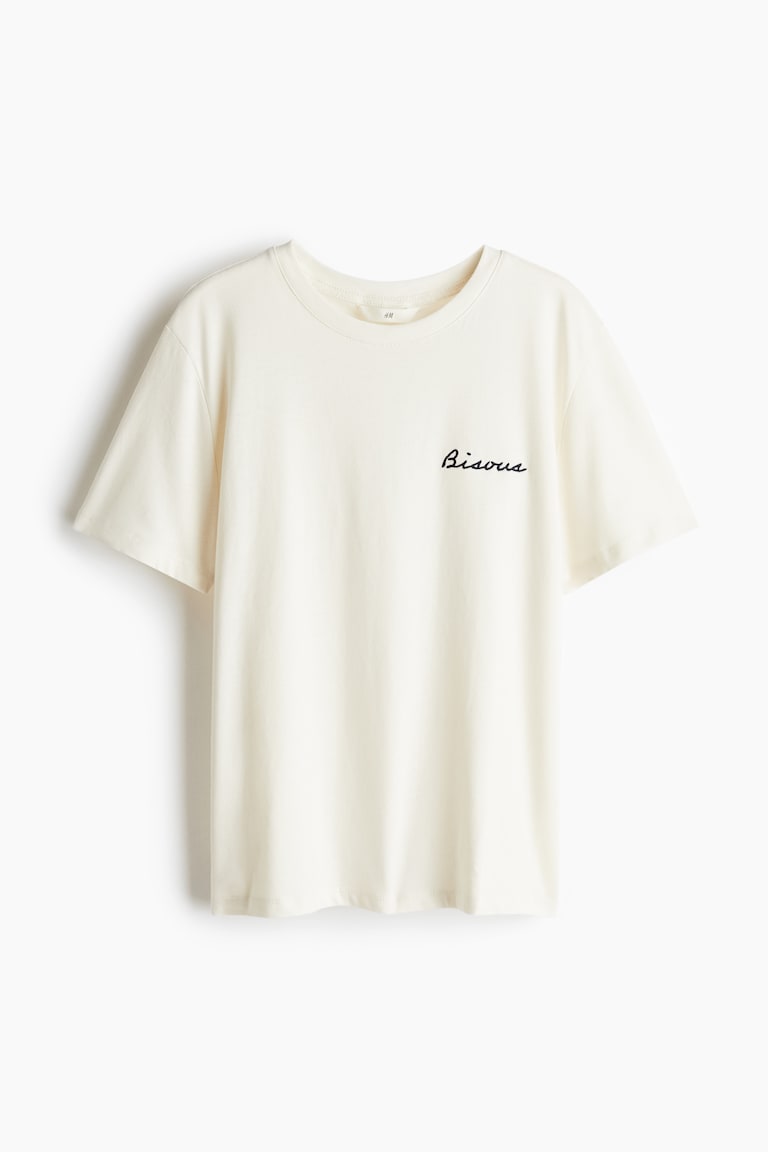 Playera con diseño - Crema/Bisous - Ladies | H&M MX