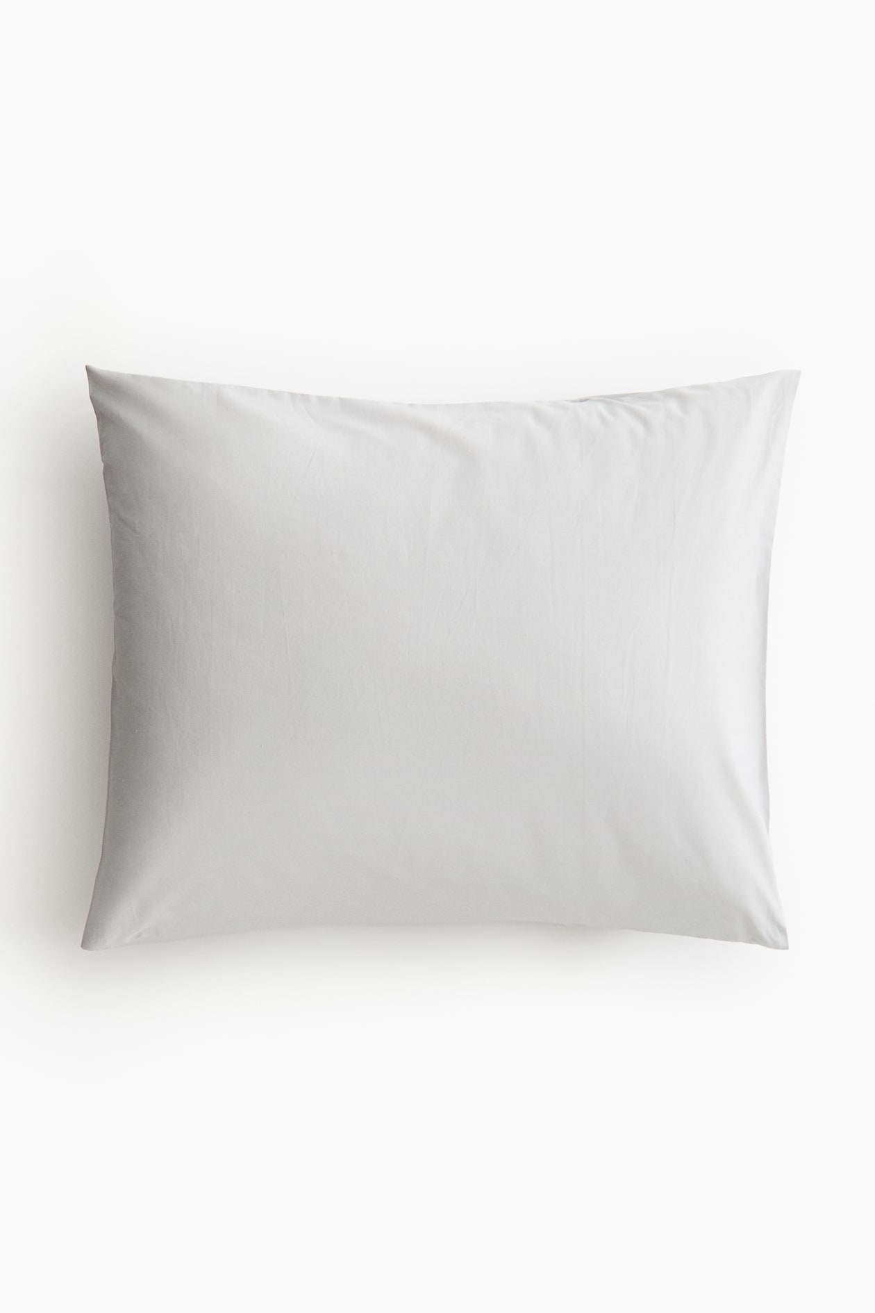 Light dusty gray Cotton Pillowcase at H&M Home | H&M US