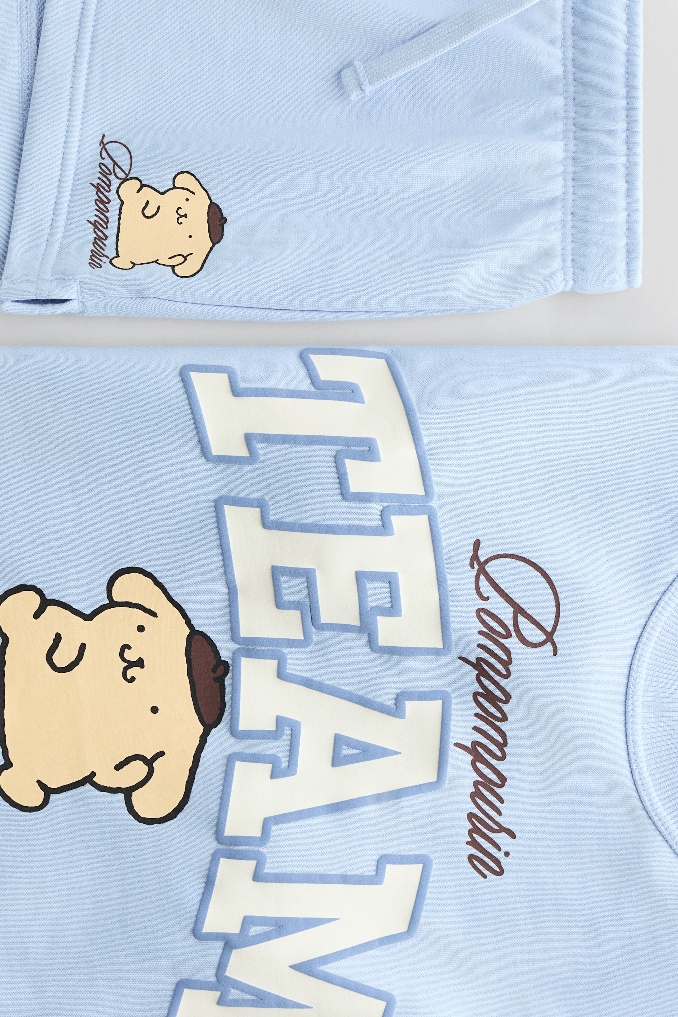 Light blue/Pompompurin 2-Piece Printed Set for kids | H&M US