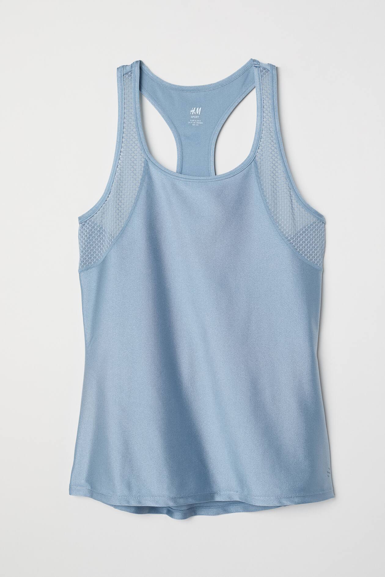 Running vest top - Light blue - Ladies | H&M GB