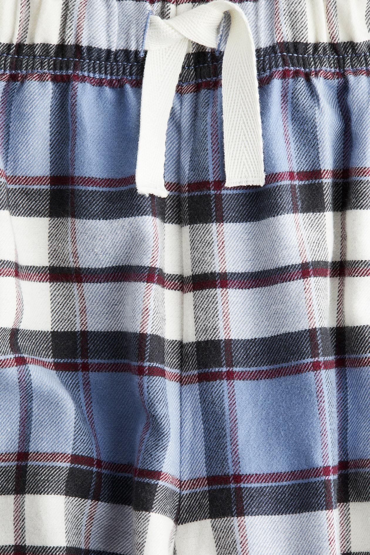 Pyjamasbukse i bomull - Blå/Rutet - Kids | H&M NO