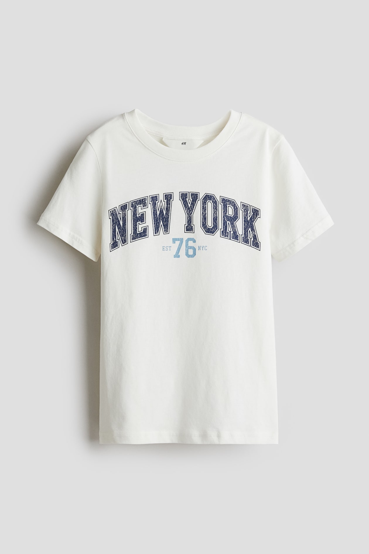 T-shirt med tryck - Crèmevit/New York - BARN | H&M SE
