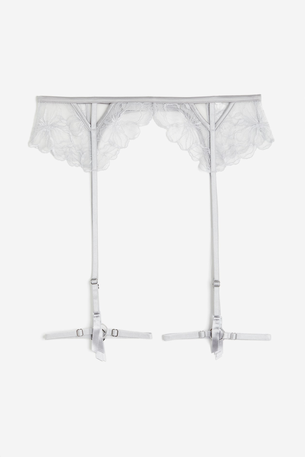 Lace Garter Belt - Light gray - Ladies | H&M US