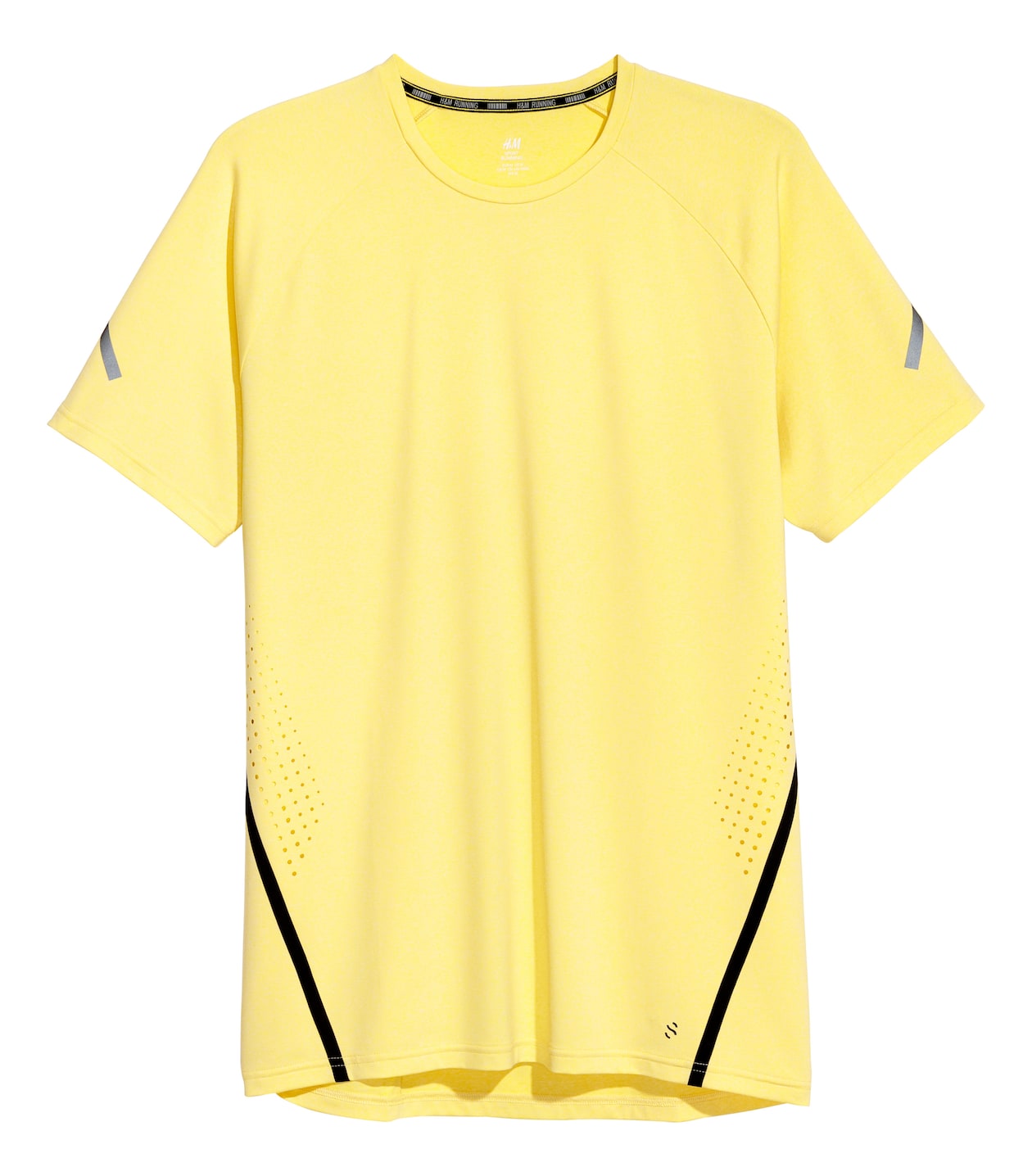 Short-sleeved running top - Light yellow - Men | H&M GB