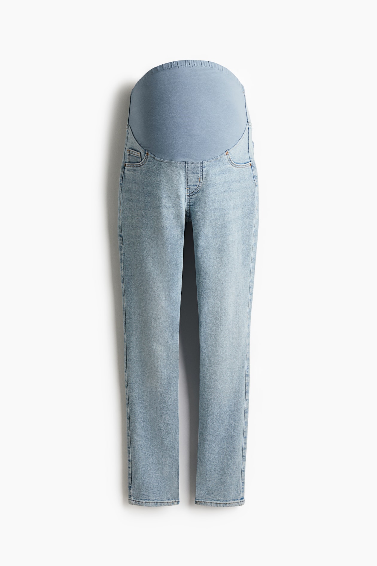 Women's Light denim blue MAMA Skinny Jeans | H&M US