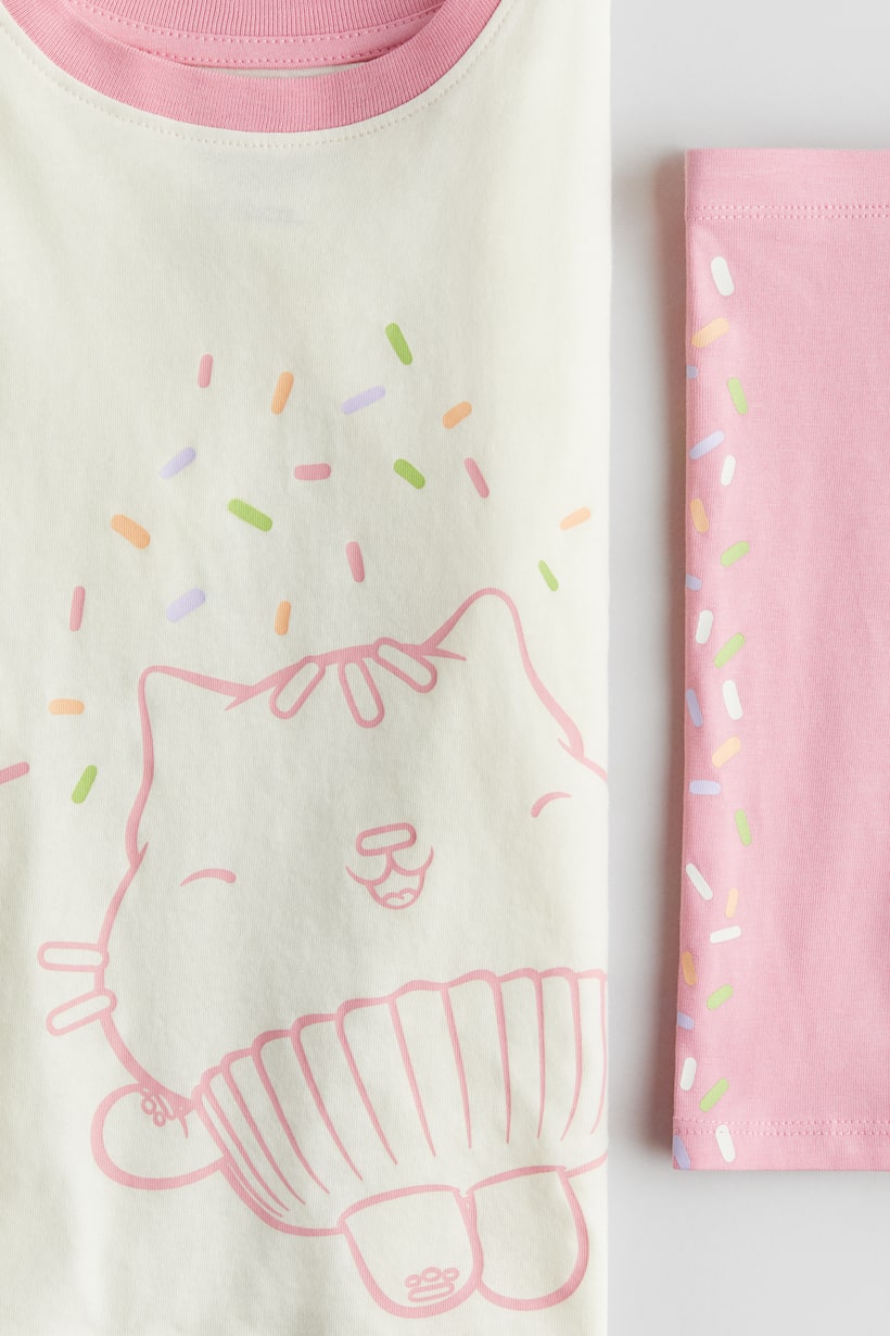 Pink/Gabby's Dollhouse 2-piece Printed Set for kids | H&M CA