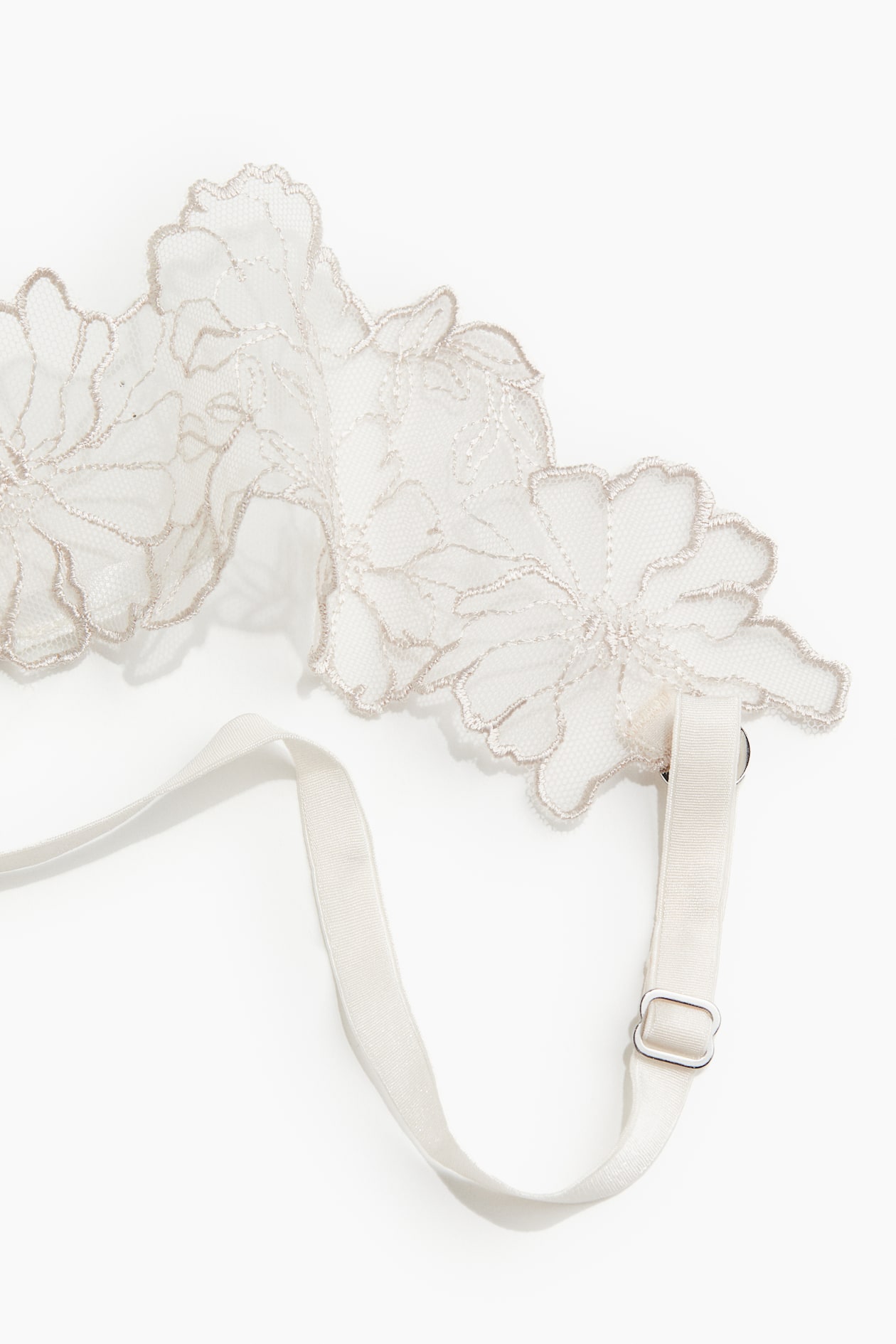 Embroidered Garter - Pale beige - Ladies | H&M US