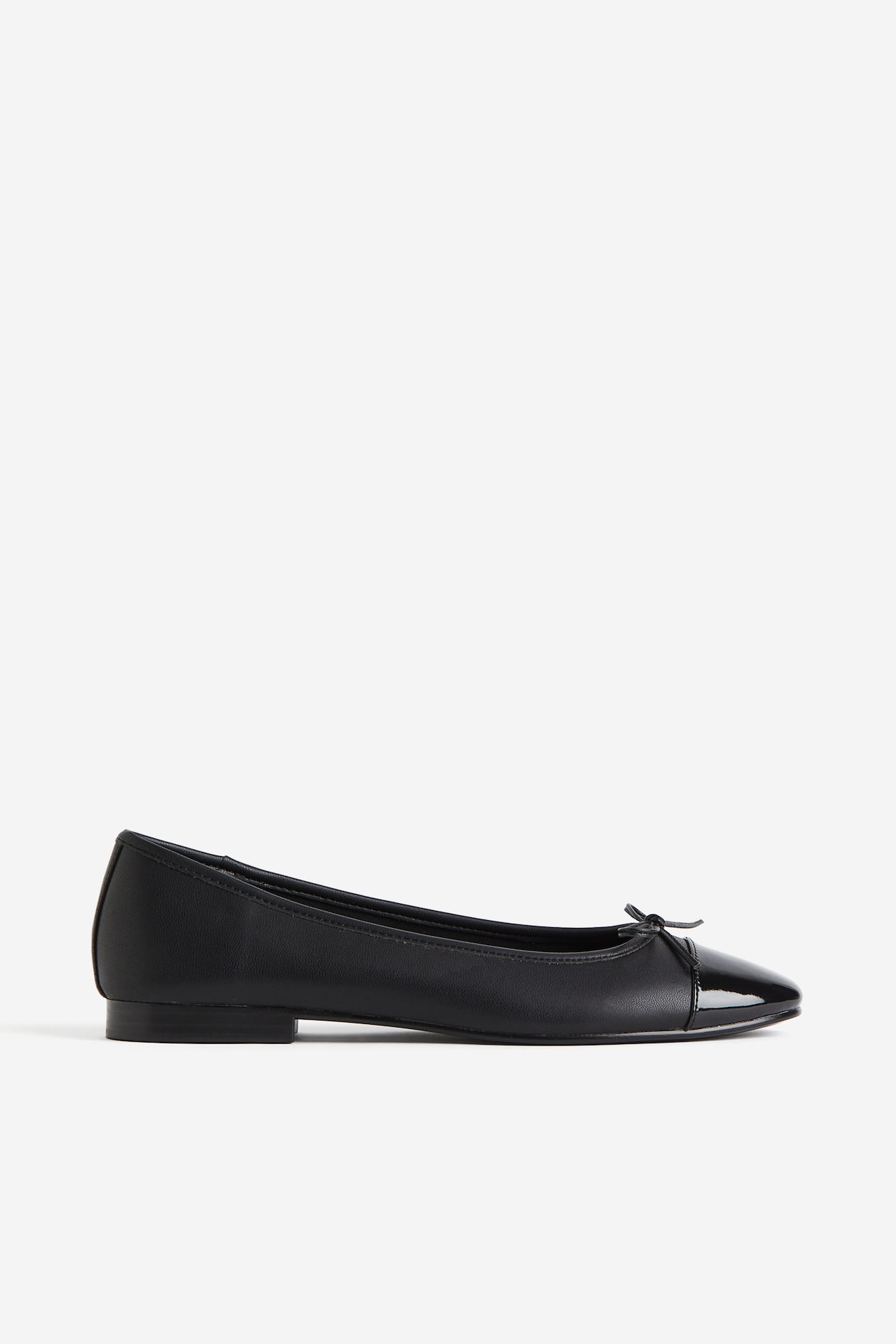 Women's Black/Patent Ballet pumps | H&M GB