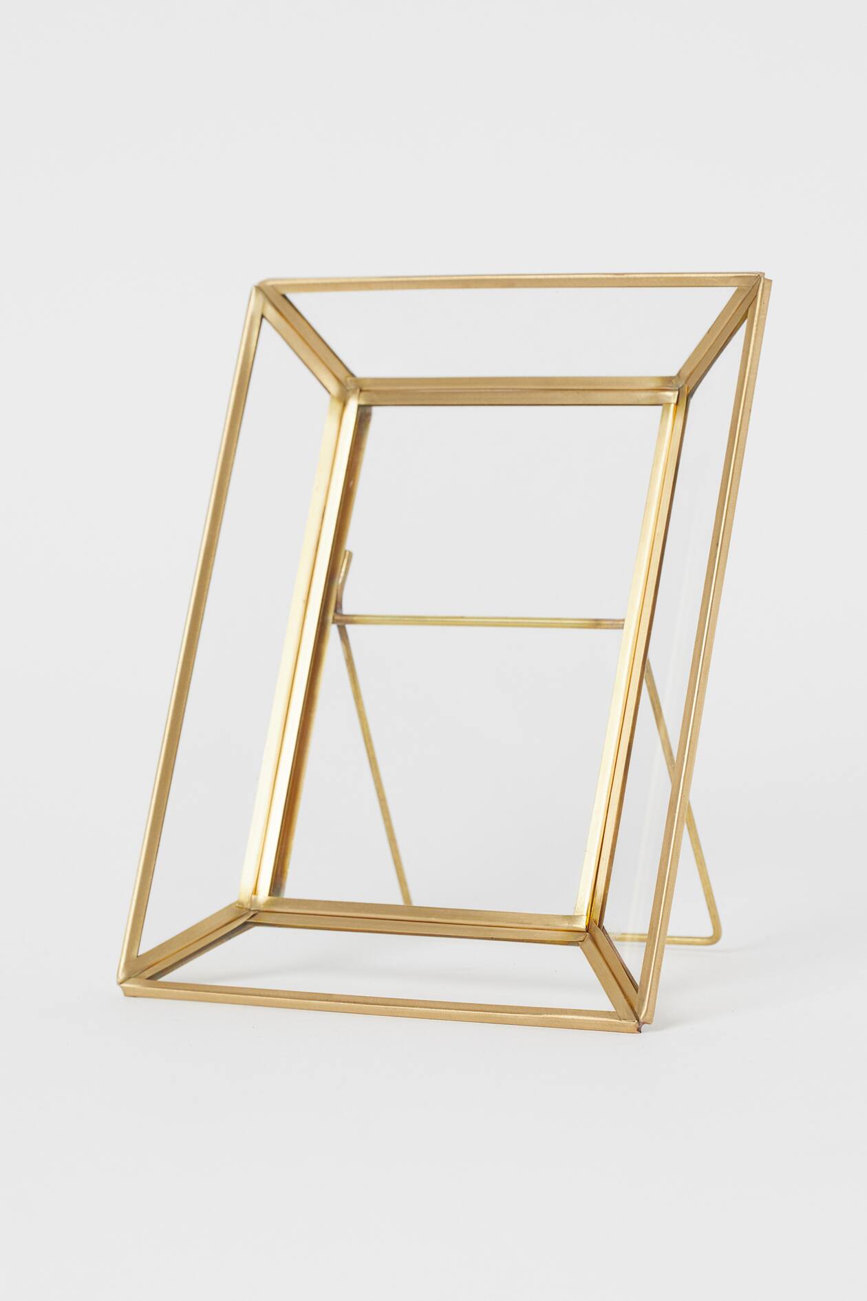 Glass and Metal Photo Frame - Gold-colored - Home All | H&M US