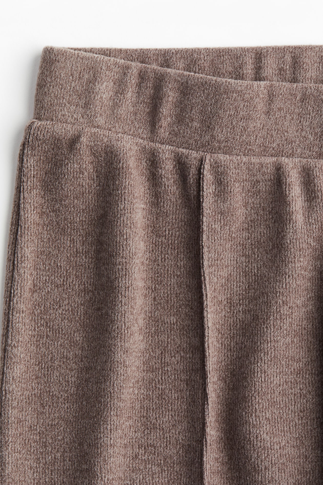 Creased Pants - Dark beige melange - Ladies | H&M CA