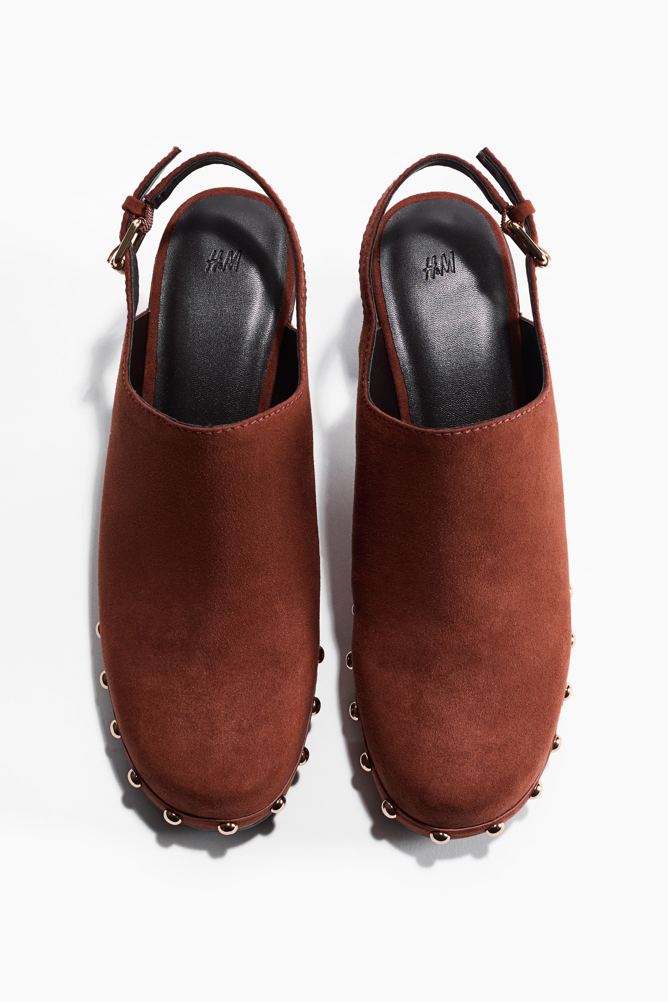 Women's Brown Heeled clogs | H&M SG