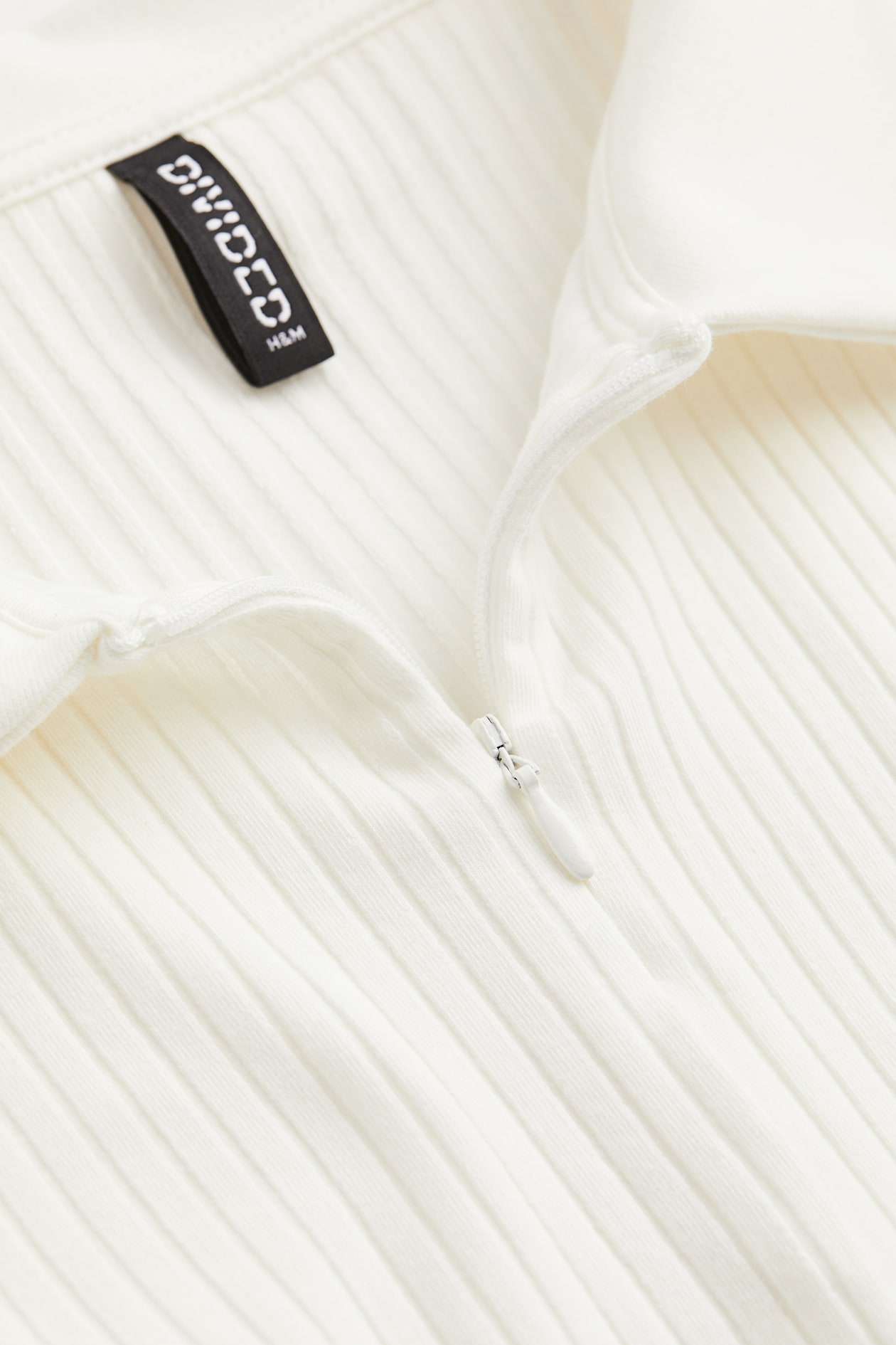Women's White Zip-top cropped top | H&M IN