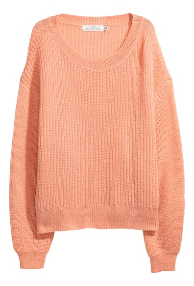 Loose-knit jumper - Peach - Ladies | H&M GB