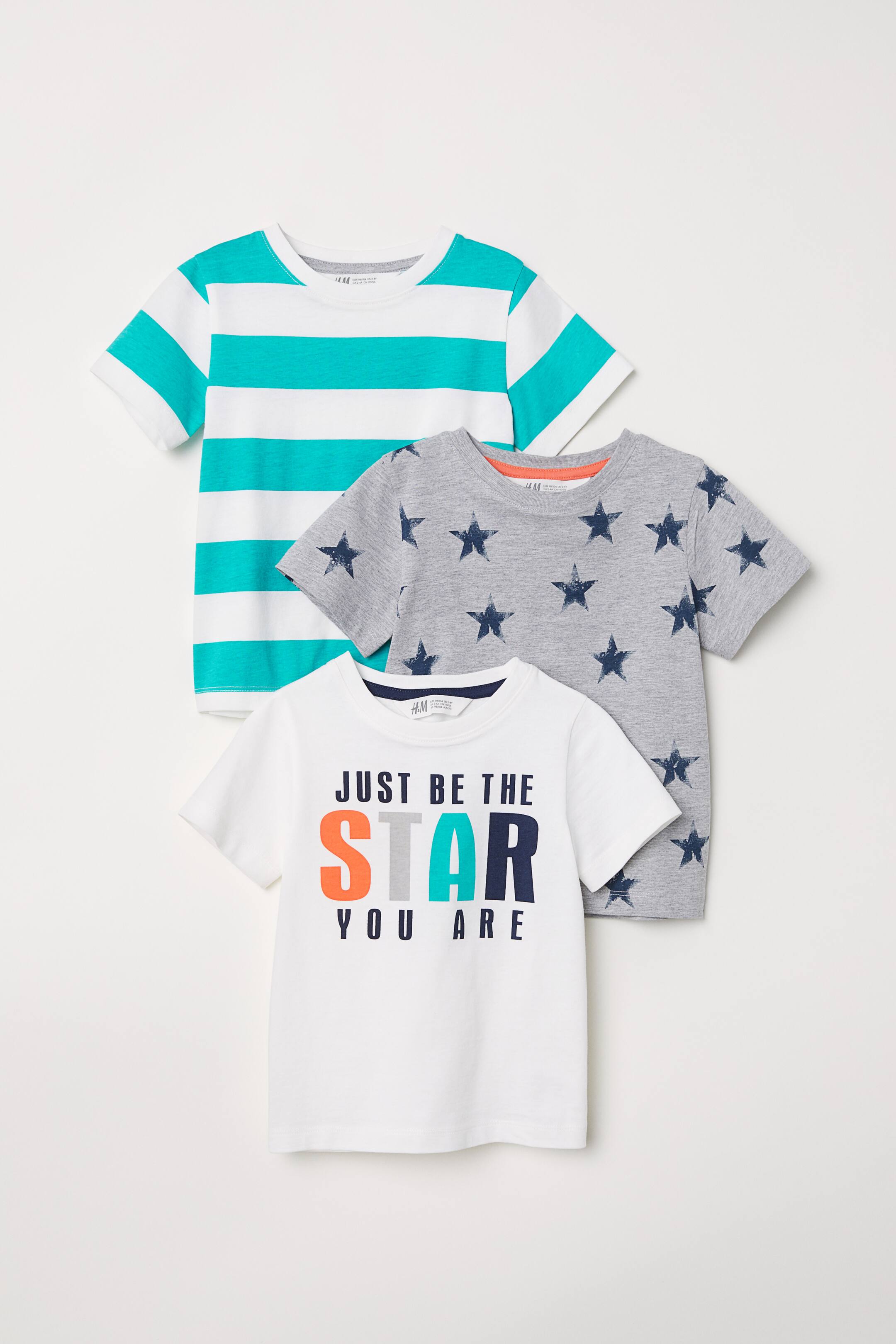 3er-Pack T-Shirts - Graumeliert - Kids | H&M DE