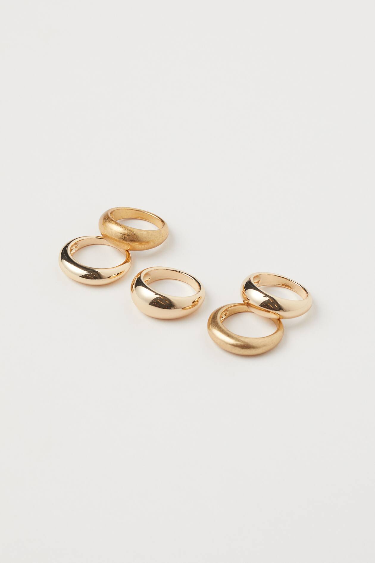 5-pack Rings - Gold-colored - Ladies | H&M CA