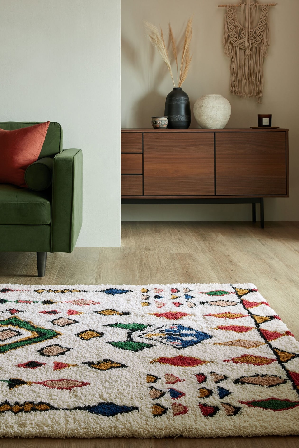 Fes Zotteliger Berberteppich Aus Wolle - Mehrfarbig - Flair Rugs - Home ...