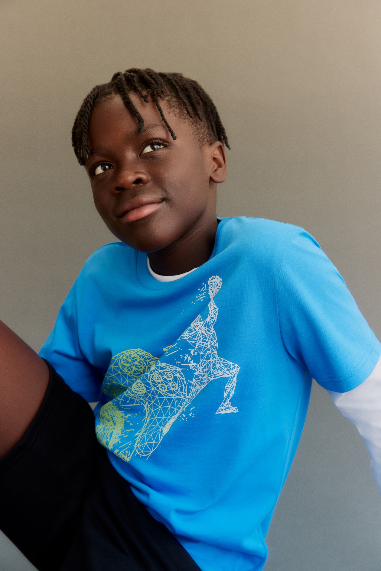 Printed T-Shirt - Blue/Game Controller - Kids | H&M US