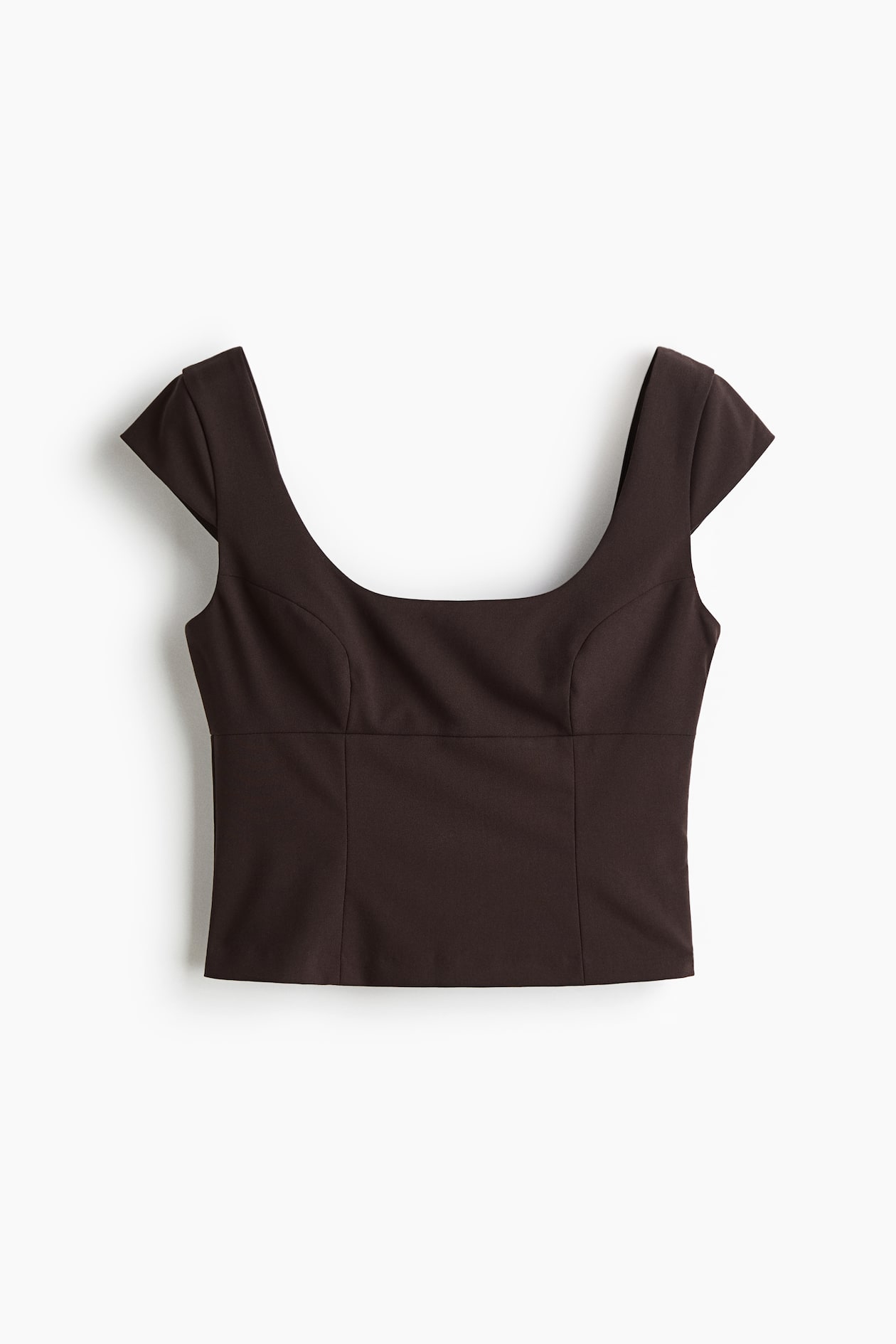 Top con mangas japonesas - Café oscuro - Ladies | H&M MX