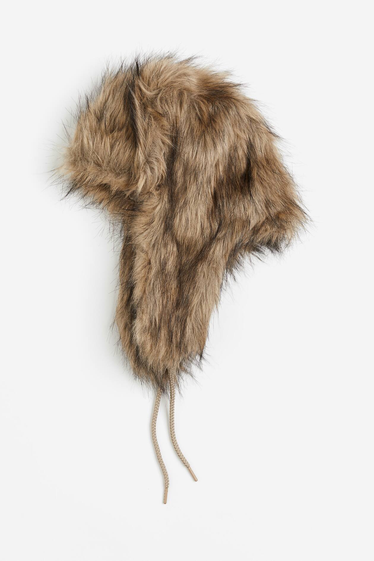 Fluffy Earflap Hat - Beige - Ladies | H&M US