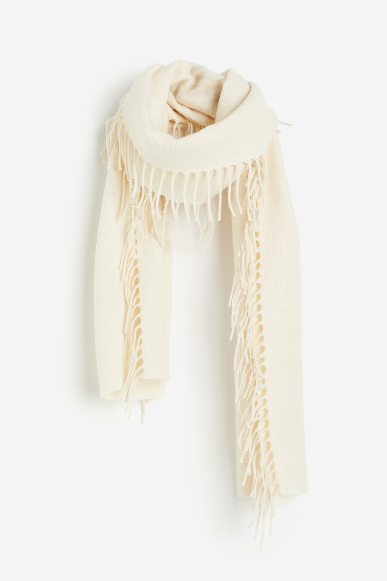 Fringe Trim Scarf - Cream - Ladies | H&M AU