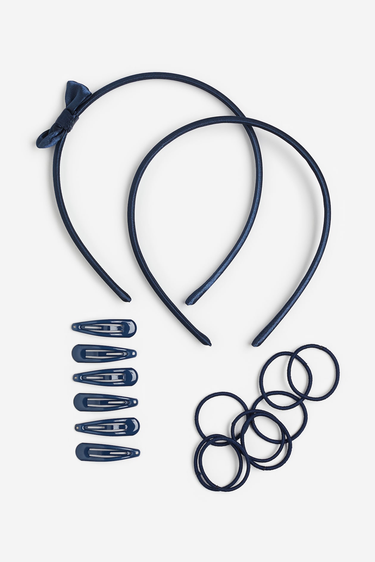 Navy blue 16-piece school hair set for kids | H&M GB