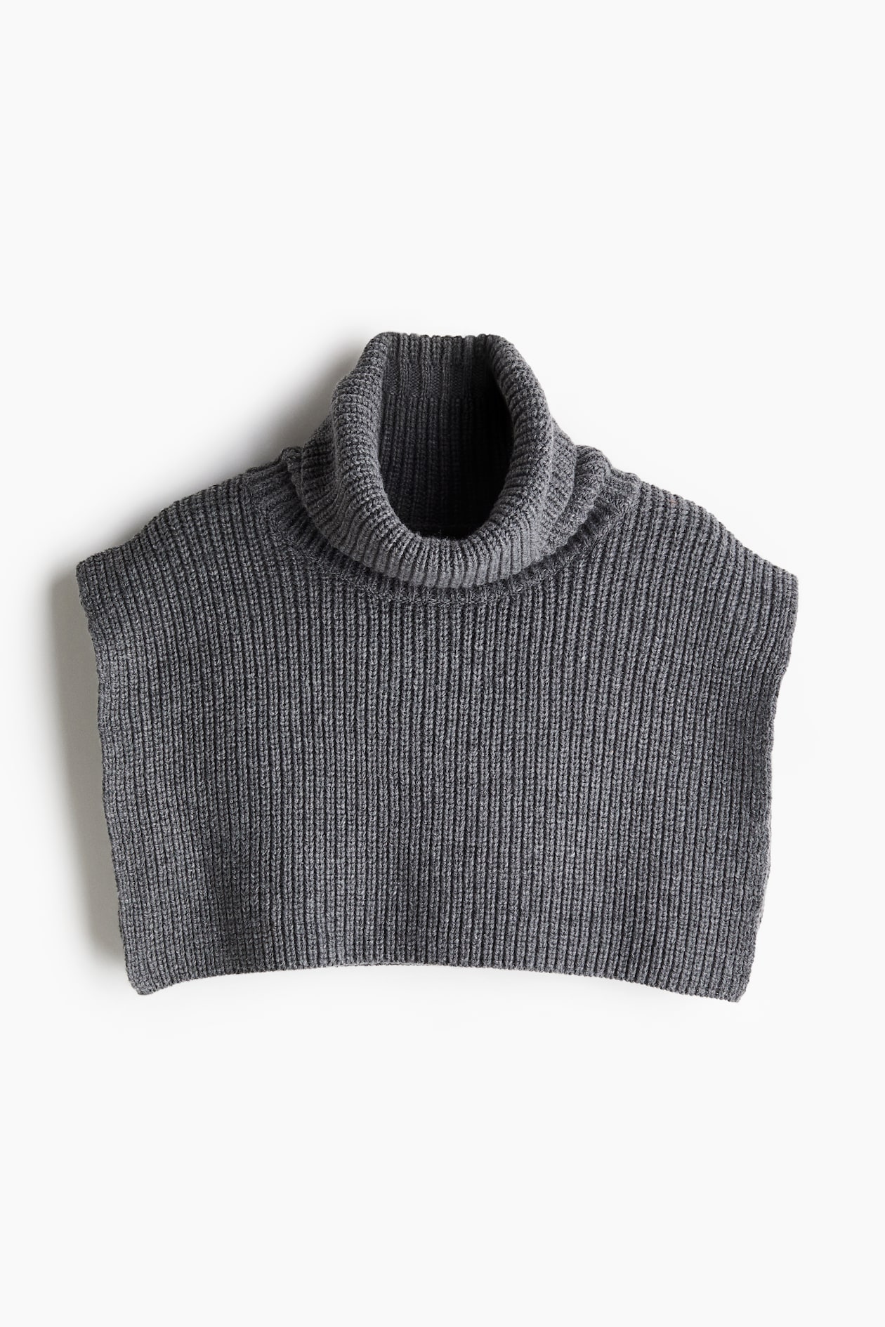 Rib-knit neck warmer - Dark grey - Ladies | H&M GB