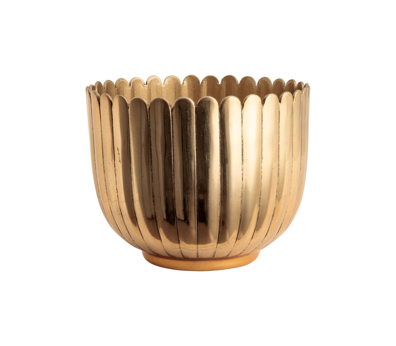 Small Metal Plant Pot - Gold-colored - Home All | H&M US