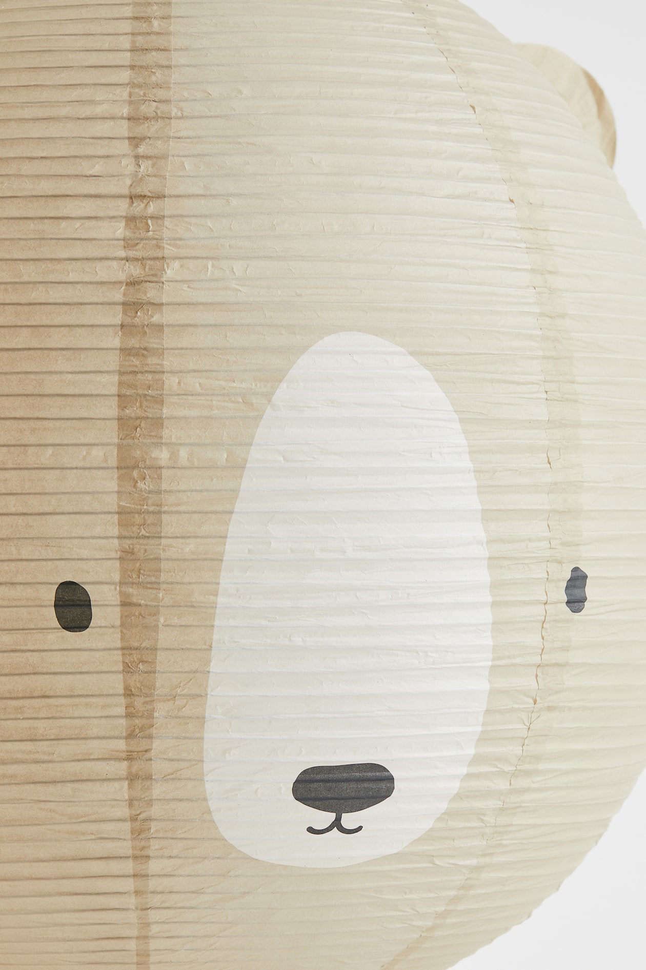 Rice paper lamp shade - Light beige/Bear - Home All | H&M GB