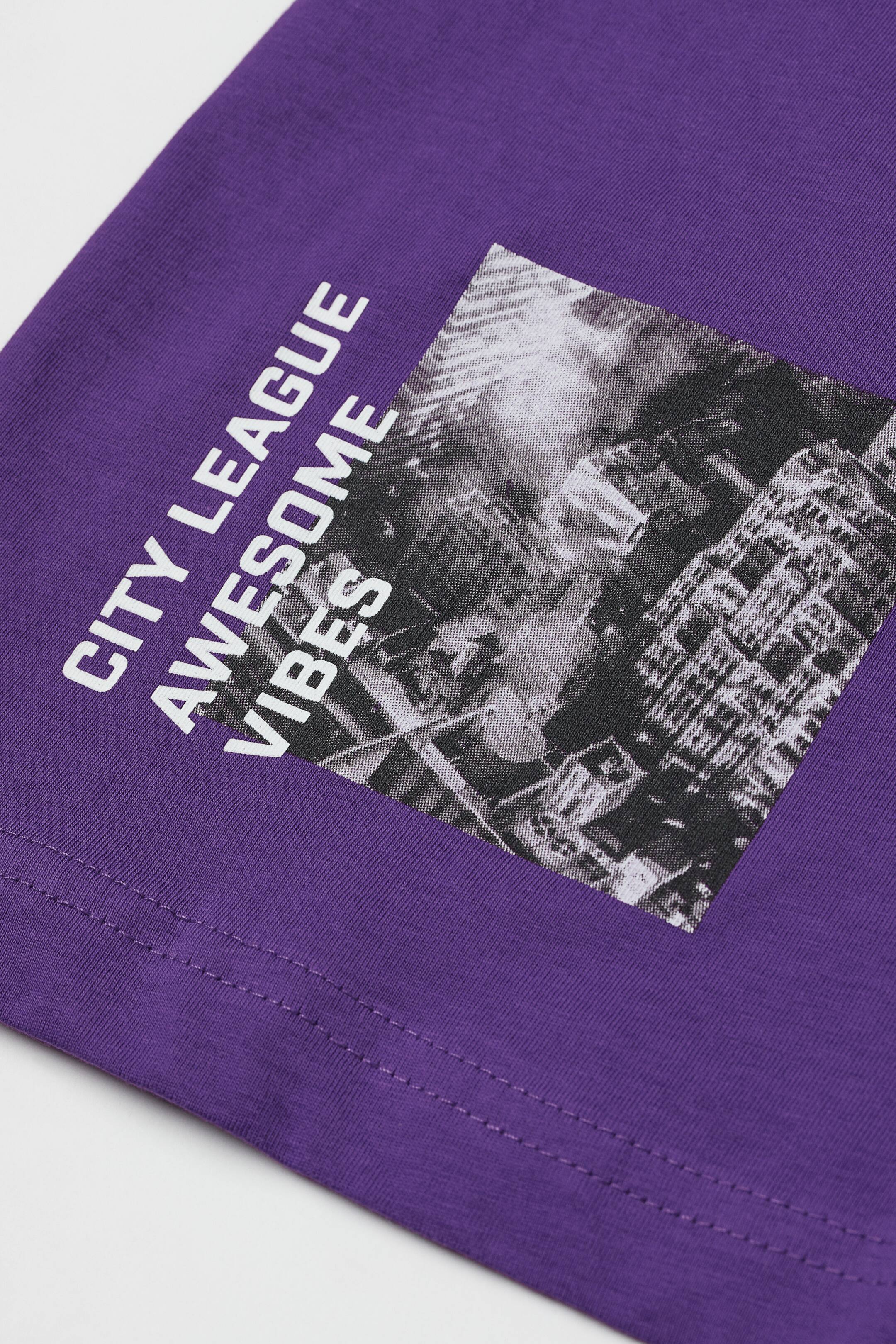 2-piece printed set - Purple/New Epic City - Kids | H&M GB