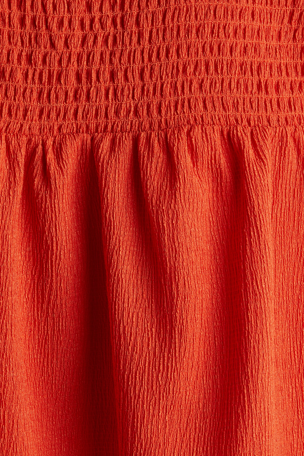 Smocked Camisole Top - Bright orange - Ladies | H&M US