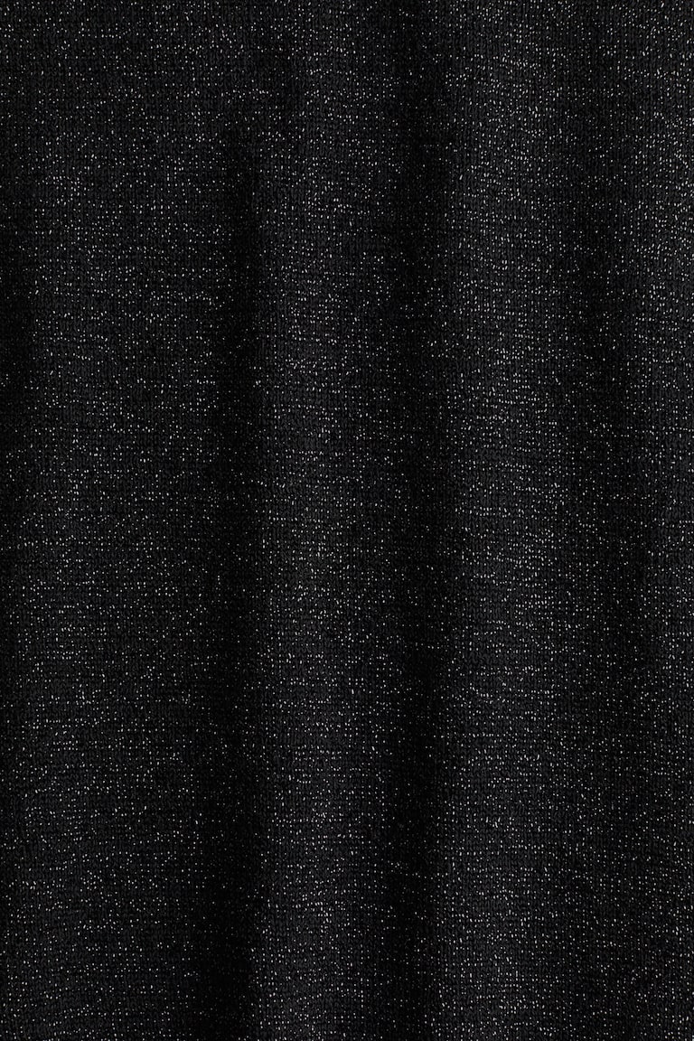 Black Shimmering knit dress for kids | H&M GB